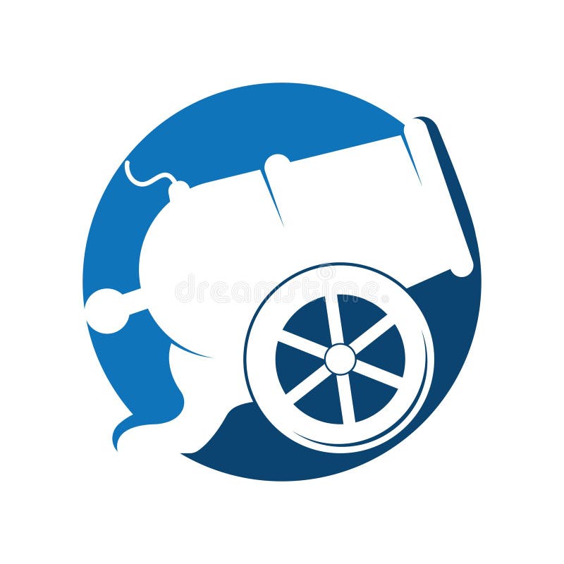 Cannon Icon Vector Illustration Logo Design Stock Illustration ...
