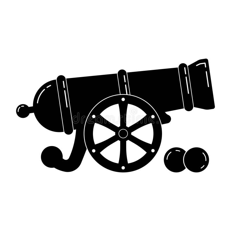 Cannon Icon Vector Illustration Logo Design Stock Illustration ...