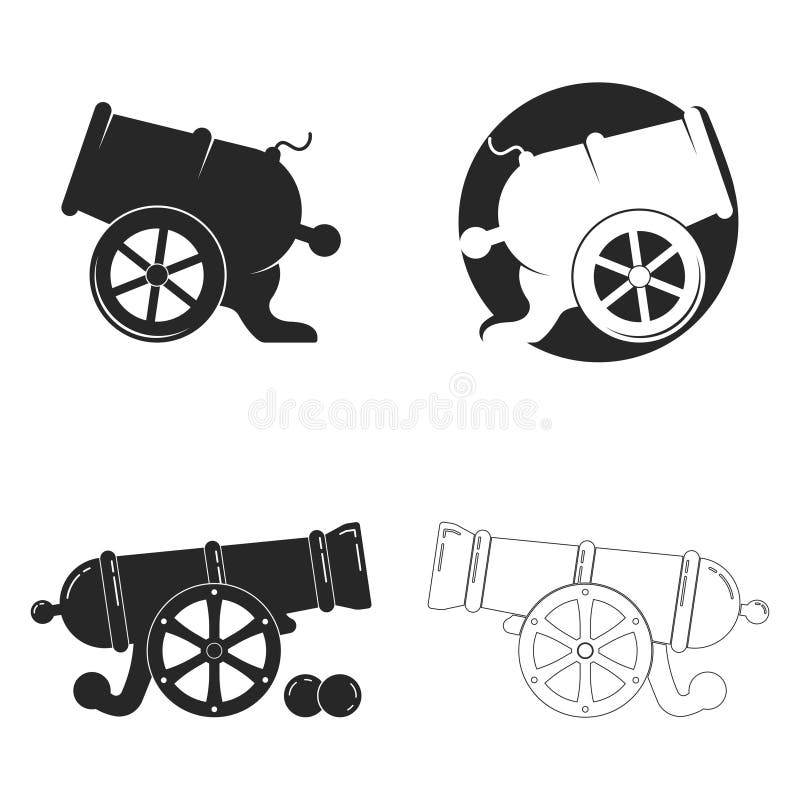 Cannon Icon Vector Illustration Logo Design Stock Illustration ...