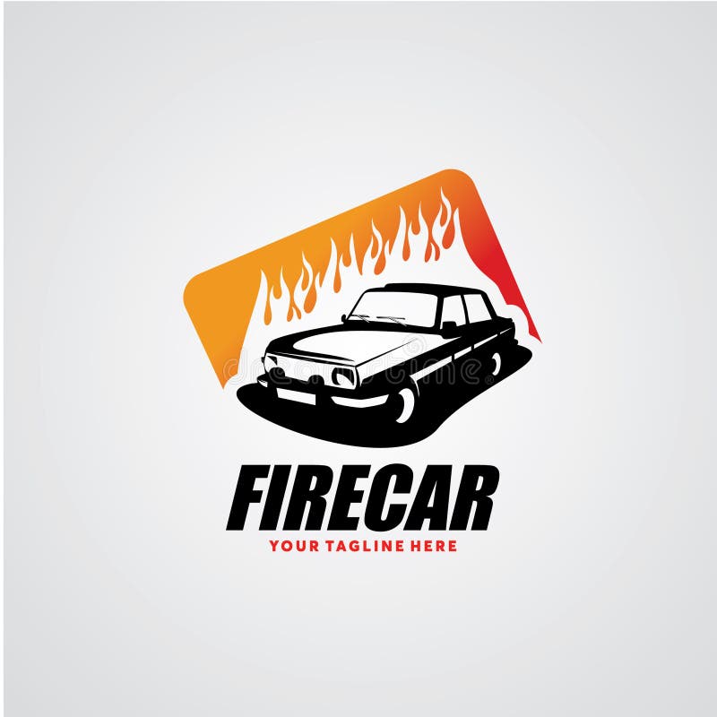 Fire Car Speed Logo Design Template Stock Vector - Illustration of icon ...