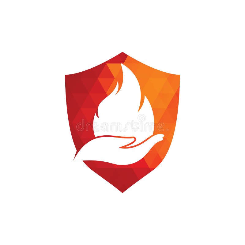 Fire Care Vector Logo Design Concept. Stock Vector - Illustration of ... Fire Care Vector Logo Design Concept. Stock Vector - Illustration of ...