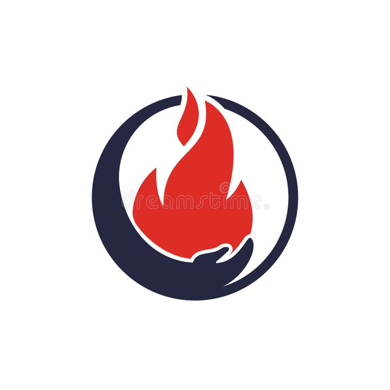 Fire Care Bulb Shape Concept Vector Logo Design Stock Vector ... Fire Care Bulb Shape Concept Vector Logo Design Stock Vector ...