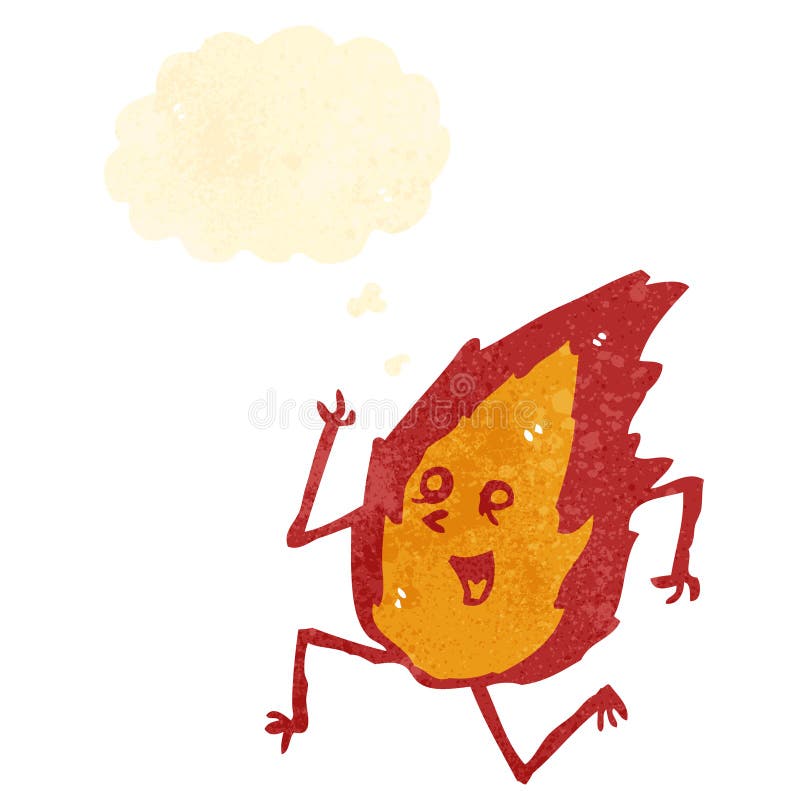 Fire cartoon character stock vector. Illustration of cloud - 37578861