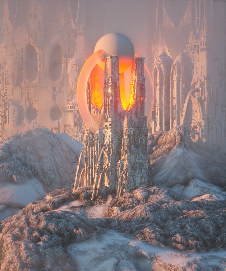 Fire Castle stock illustration. Illustration of fire - 120903952