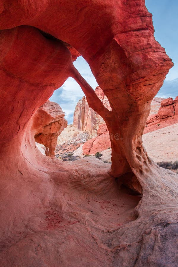 The Fire Cave stock photo. Image of weather, desert, nevada - 65212342
