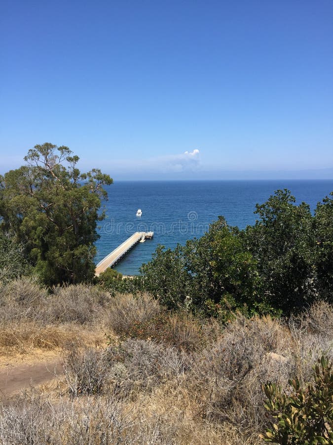 Fire Channel Islands Over Dock Stock Image - Image of channel, islands ...