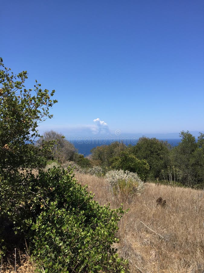 Fire Channel Islands stock image. Image of barbara, santa - 76764489