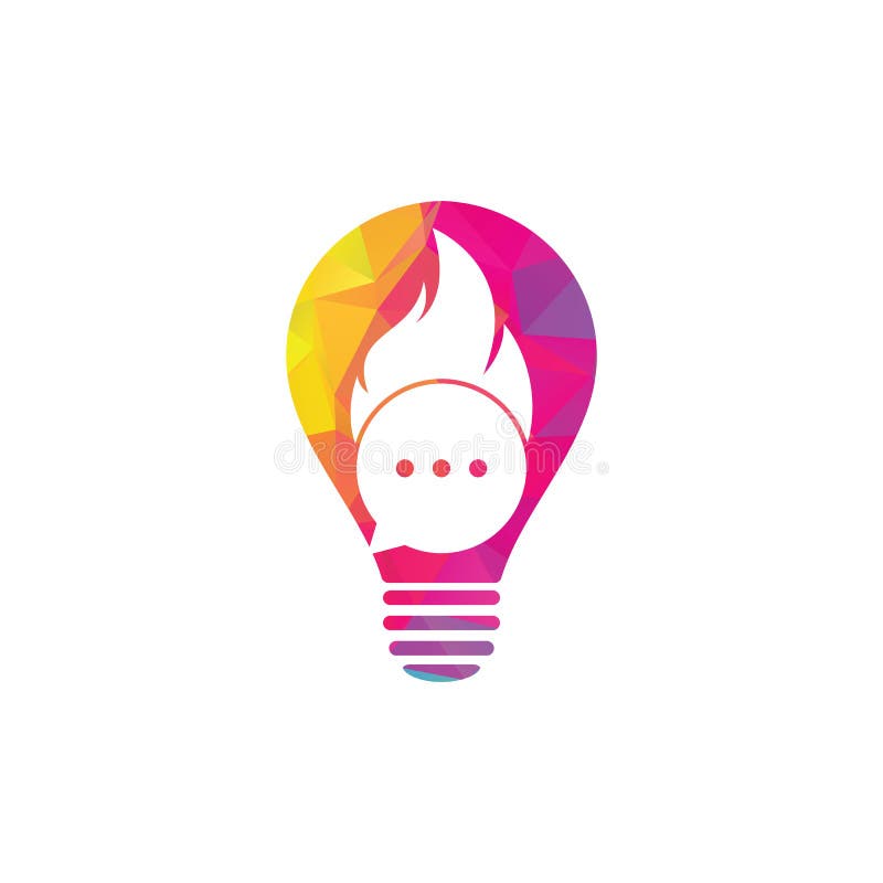 Fire Chat Vector Logo Design. Flame Talk Logo Design. Stock Vector - Illustration of design ...