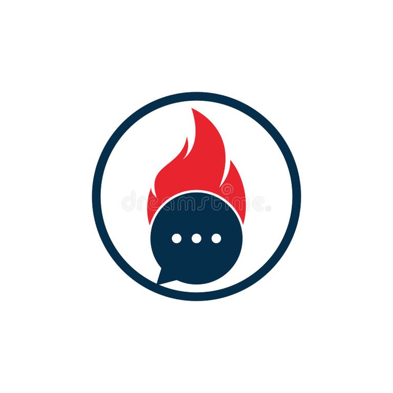 Fire Chat Logo Stock Illustrations – 450 Fire Chat Logo Stock ...