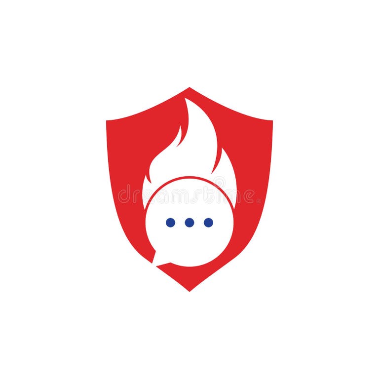 Fire Chat Logo Stock Illustrations – 450 Fire Chat Logo Stock ...