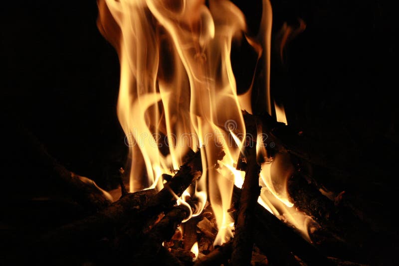 Fire on the chimney stock image. Image of chimney, cold - 119263463