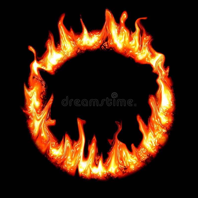 Fire circle stock illustration. Illustration of flame - 20949445