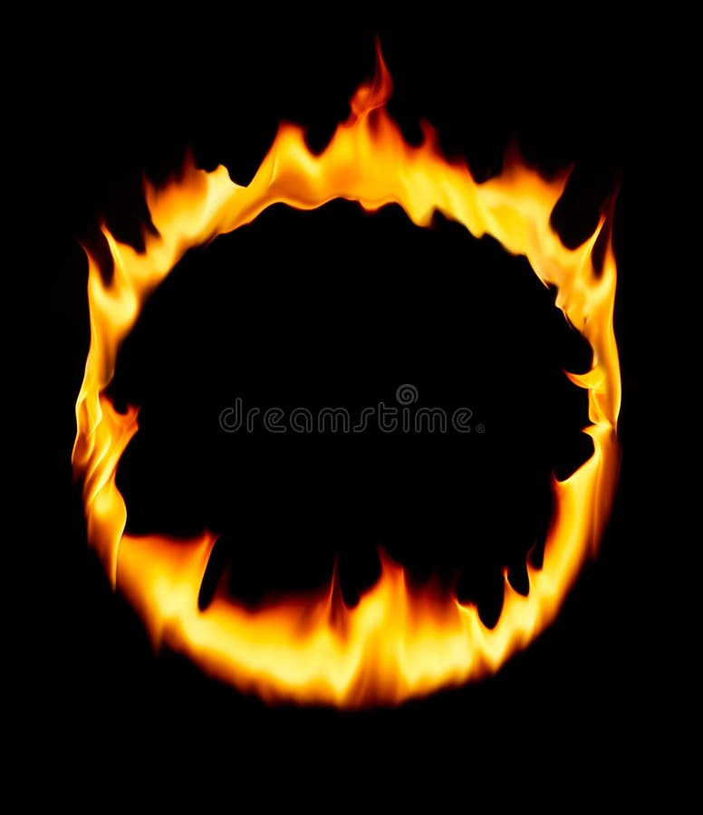 Fire circle stock image. Image of round, background, light - 5038275