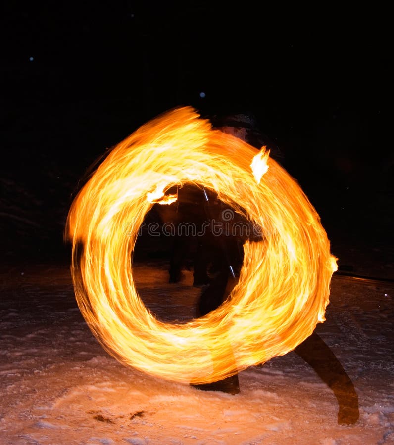 Fire circle stock image. Image of flame, presentation, performance - 626017