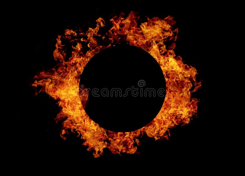 Fire circle stock photo. Image of fiery, passion, burn - 45302314