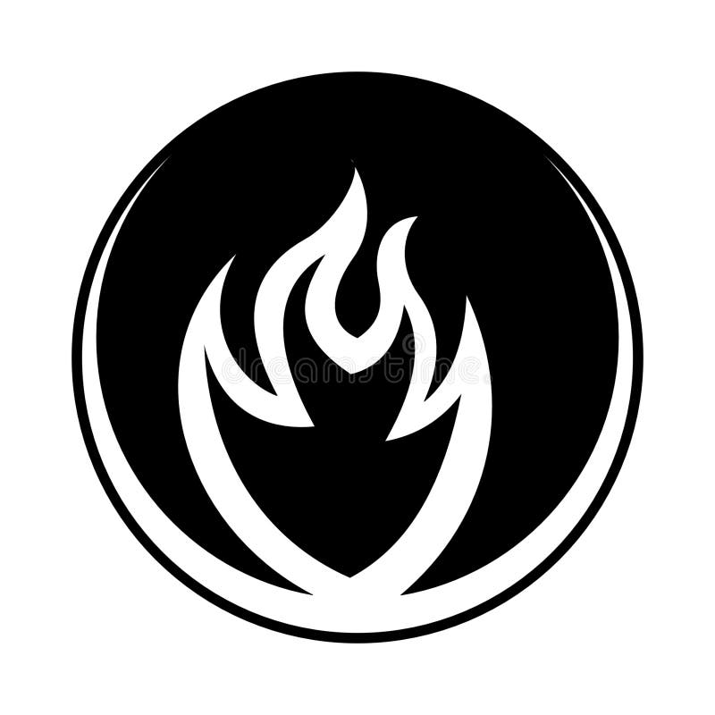 Fire Icon - Symbol of the Elements, Simple and Clean Vector Graphics ...