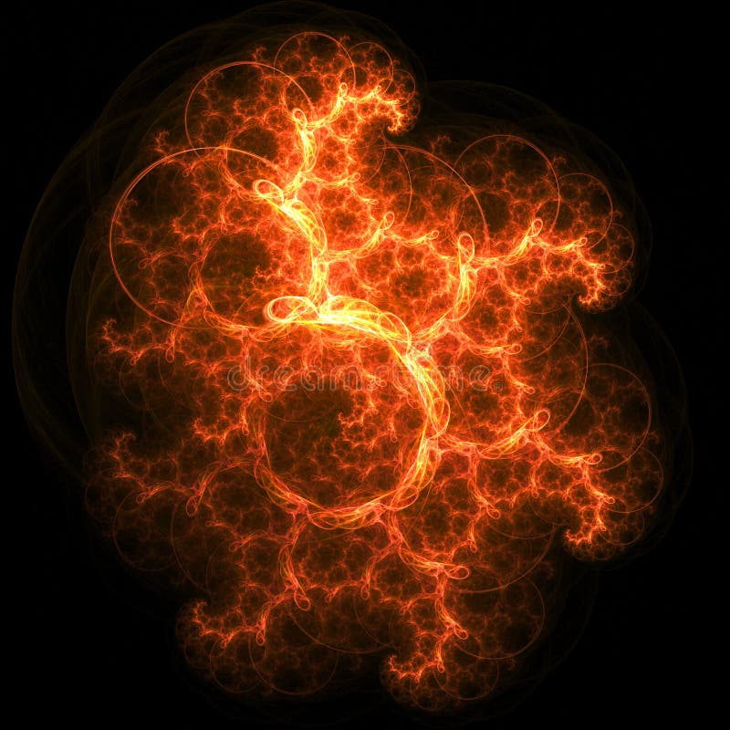 Fire Circles Seamless Pattern Stock Vector - Illustration of pattern ...