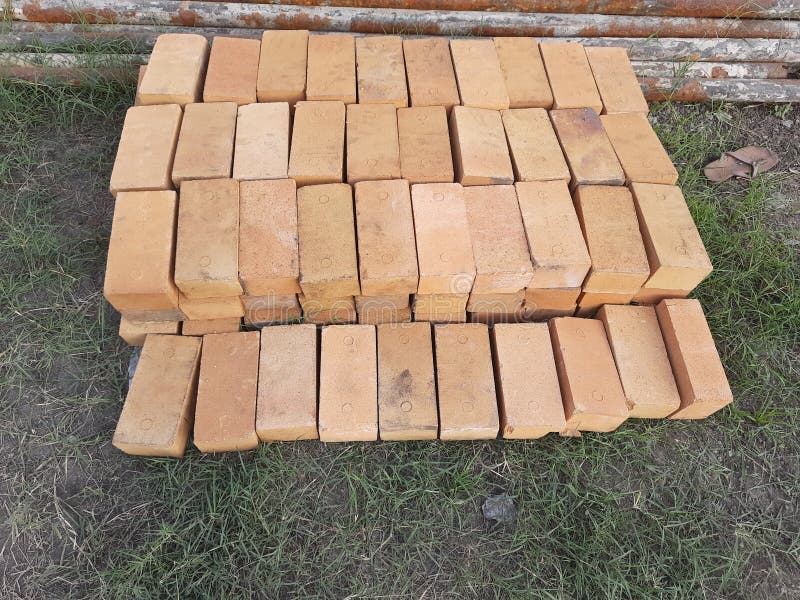 Fire clay bricks stock photo. Image of floor, clay, walkway - 232815508