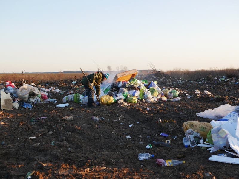 Fire Close Up. Burning Garbage. Concern for the Environment Stock Image ...