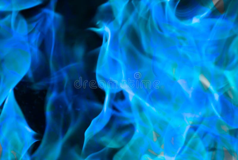 Fire Closeup Blue Flames Cool Flair Stock Photo - Image of fire ...