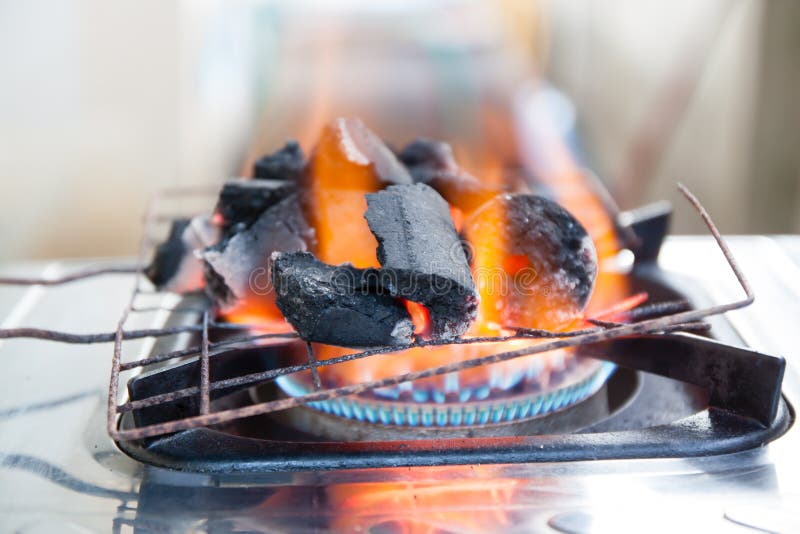 Fire coal stock image. Image of dirty, grill, fireplace - 43662245