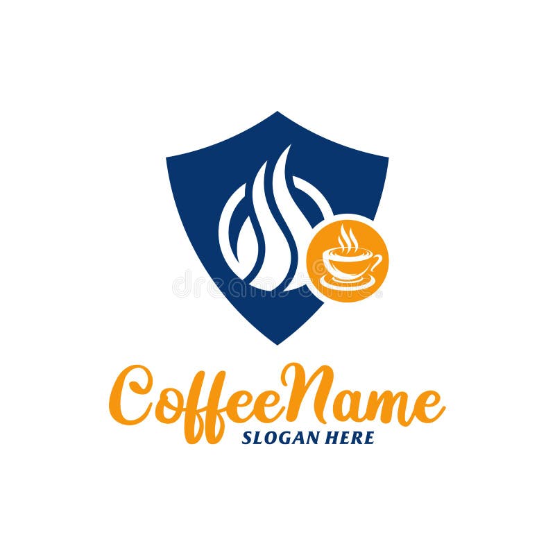 Fire Coffee Logo Design Template. Coffee Fire Logo Concept Vector Stock ...