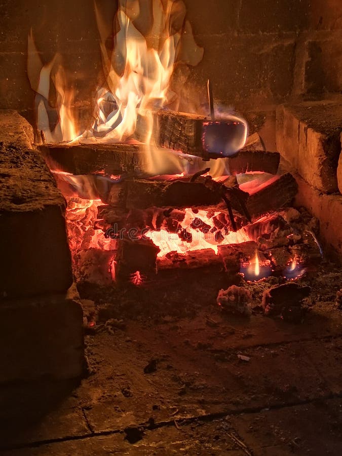 Fire and Ice, Cold and Flame on a Black Background 4 Stock Image ...