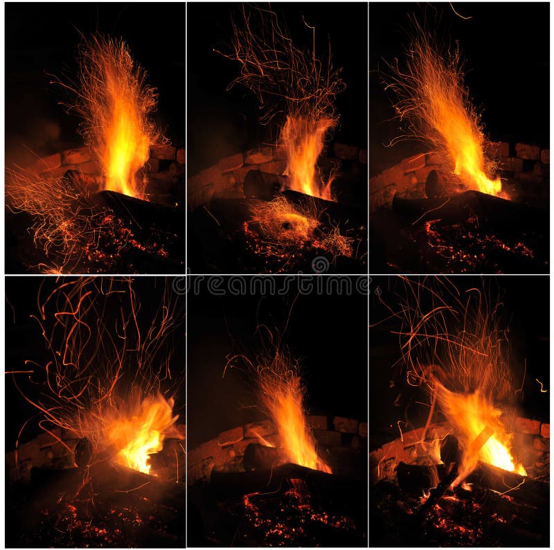 Fire Collection stock photo. Image of flame, orange, fire - 13967196