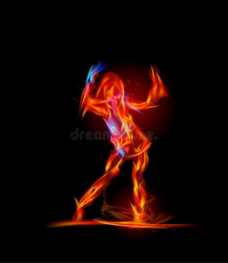 Fire Dancing Lady Stock Illustrations – 129 Fire Dancing Lady Stock ...
