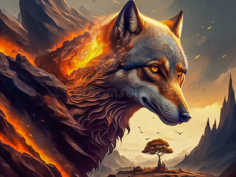 Fire Wolf Head Stock Illustrations – 1,255 Fire Wolf Head Stock Illustrations, Vectors & Clipart ...