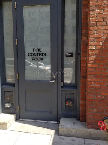 Fire control room stock photo. Image of nfpa, door, fire - 123858474