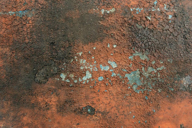 Fire Cracked Red Paint Texture. Rust on Metal Stock Image - Image of ...