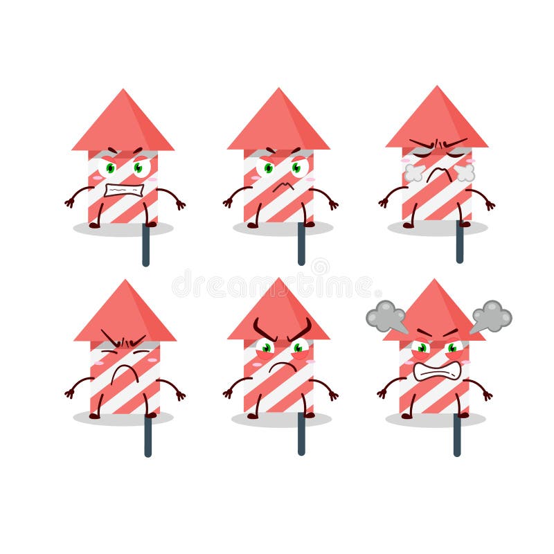 Firecracker Explosive Cartoon Designs As a Cute Angel Character Stock ...