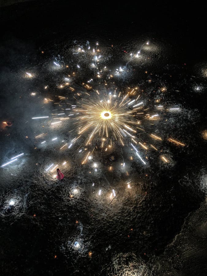 Fire Crackers during Diwali Stock Image - Image of religion, festival ...