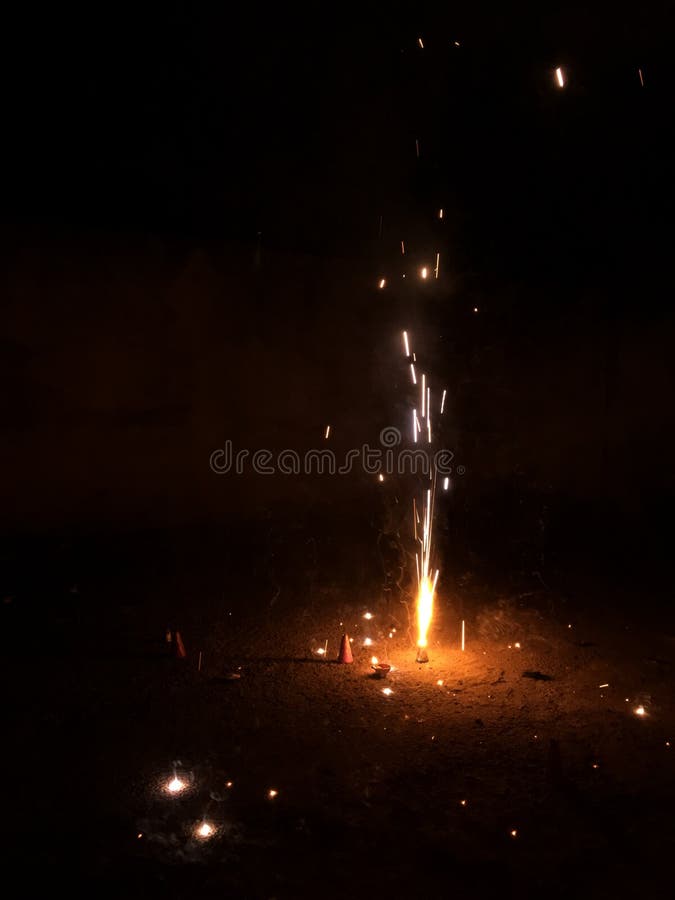 Fire Crackers during Diwali Stock Image - Image of crackers, festival ...