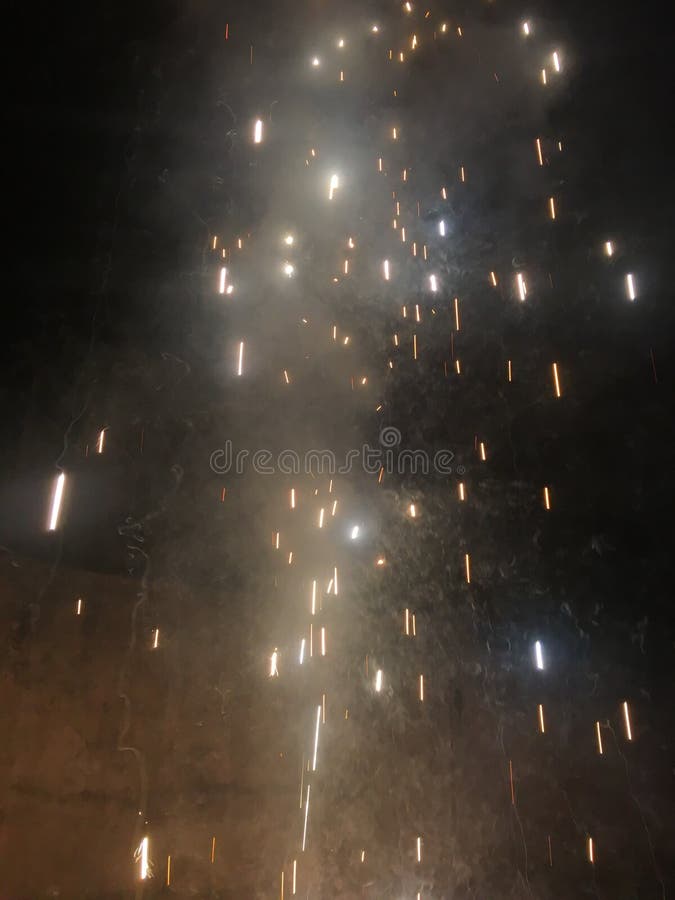Fire Crackers during Diwali Stock Image - Image of firework, black ...