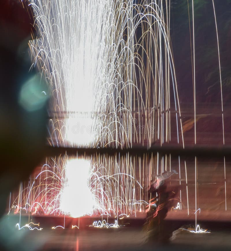 Fire Crackers in Wedding stock image. Image of colorful - 106135451