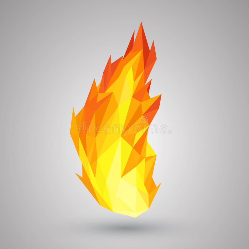 Fire stock vector. Illustration of blazing, graphic, geometric - 48240156