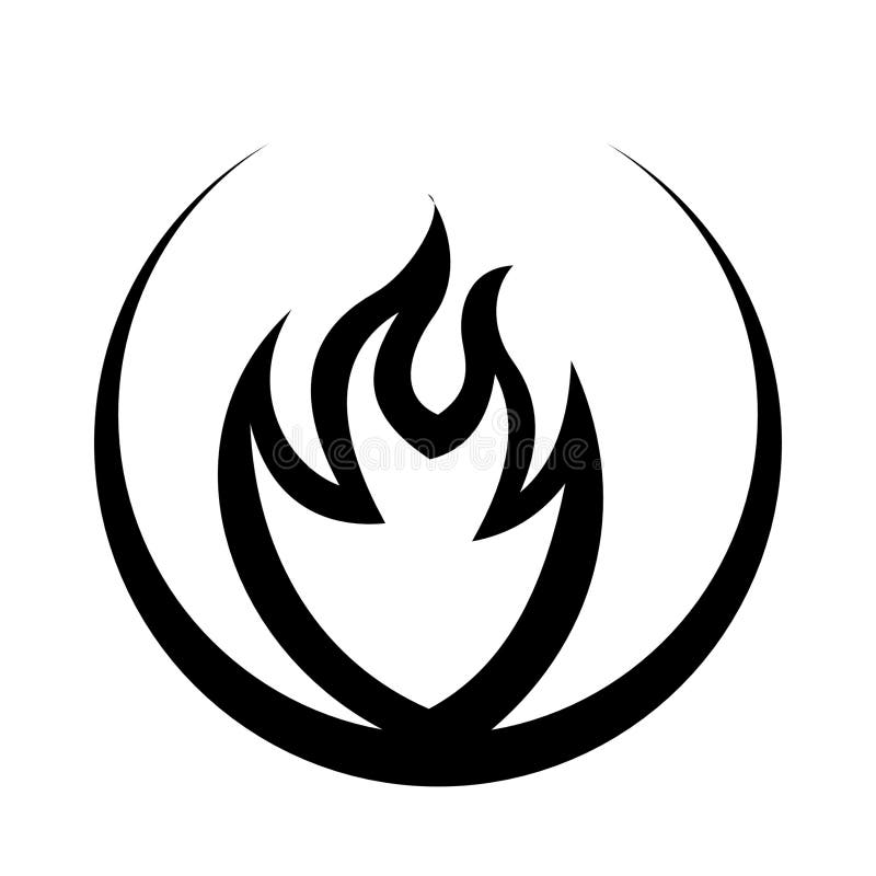Fire Icon - Symbol of the Elements, Simple and Clean Vector Graphics ...