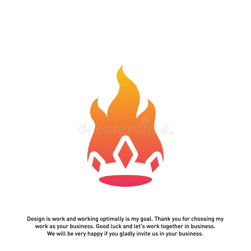 Fire Crown Logo Designs Concept Vector. Flame Crown Logo Template ...