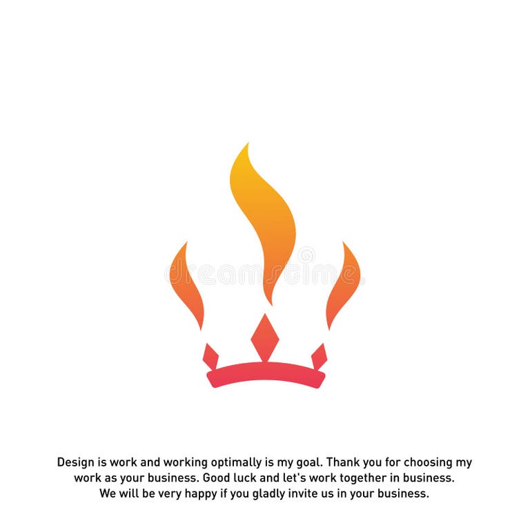 Fire Crown Logo Designs Concept Vector. Flame Crown Logo Template ...