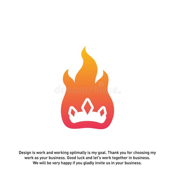 Fire Crown Logo Designs Concept Vector. Flame Crown Logo Template ...