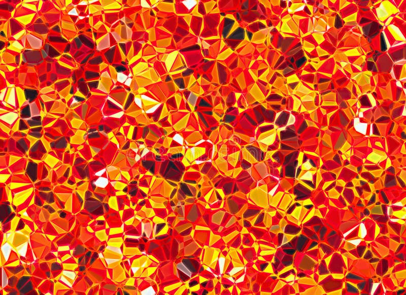 Fire Crystal Polygonal Abstract Texture Stock Illustration ...