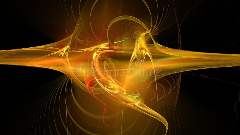 Fire Curves and Waves Abstract Background Stock Illustration ...