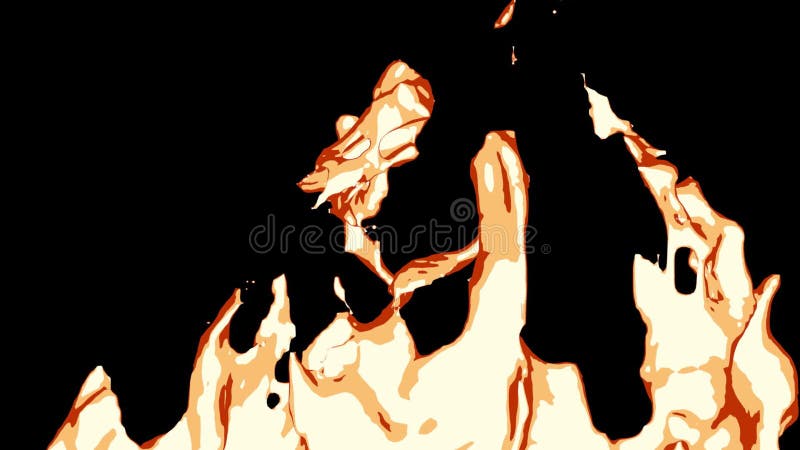 Fire 2D Animation with Alpha Channel Version 02 Stock Footage - Video ...