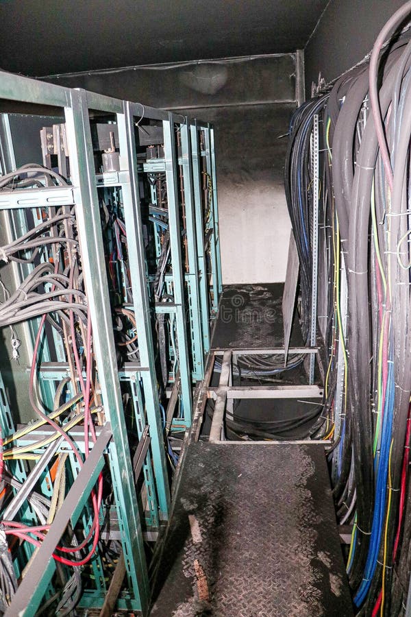 Fire Damage in Electrical Room Stock Photo - Image of center, hazard ...