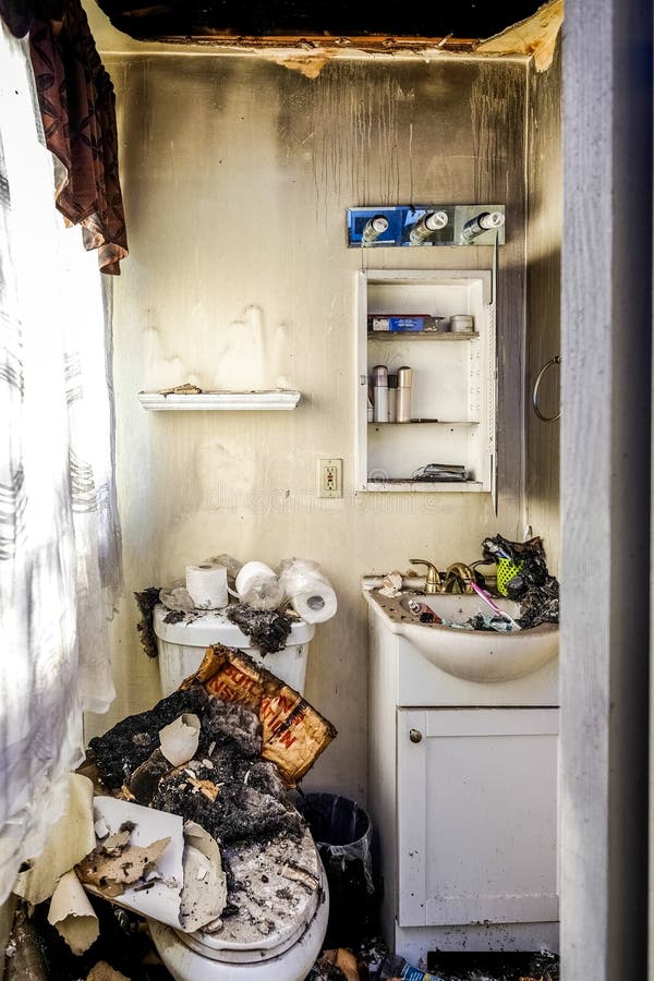 Fire Damaged Home stock photo. Image of carpentry, property - 99335992