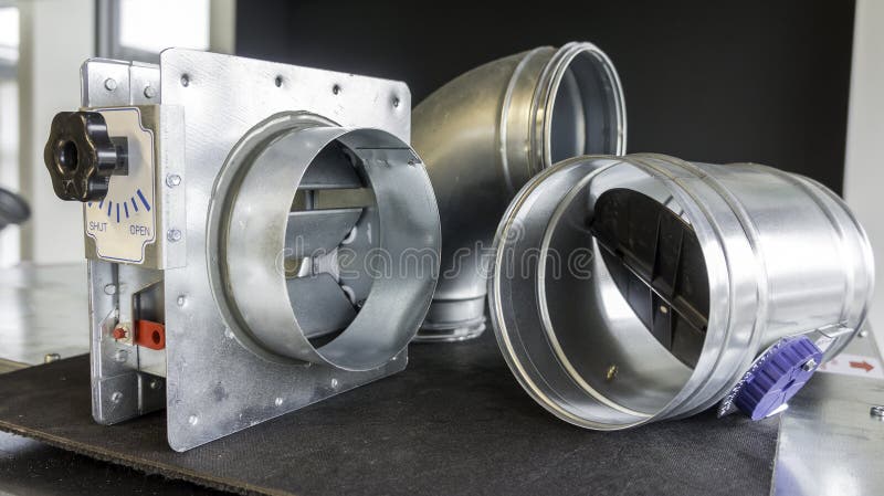 Fire Damper with Vcd stock image. Image of duct, fire - 36285957