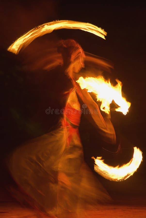 Fire juggler stock image. Image of dance, polynesia, tourism - 48341