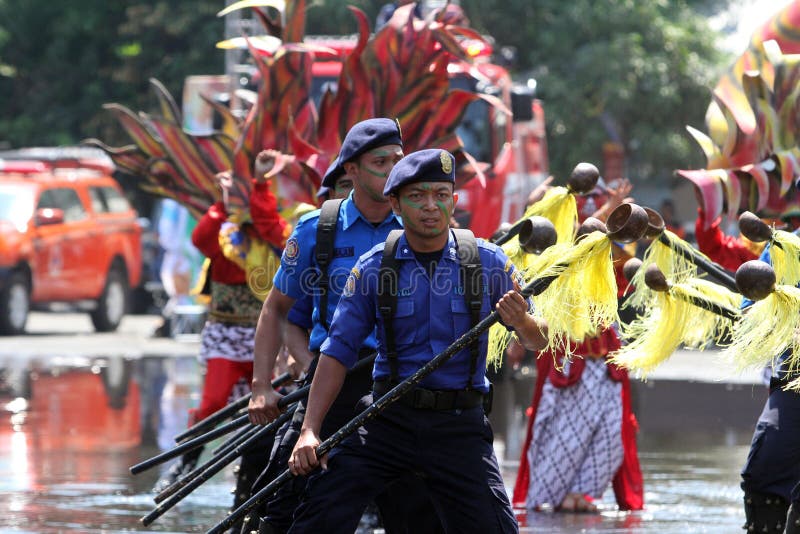 Fire dance editorial photo. Image of indonesia, anniversary - 61050356